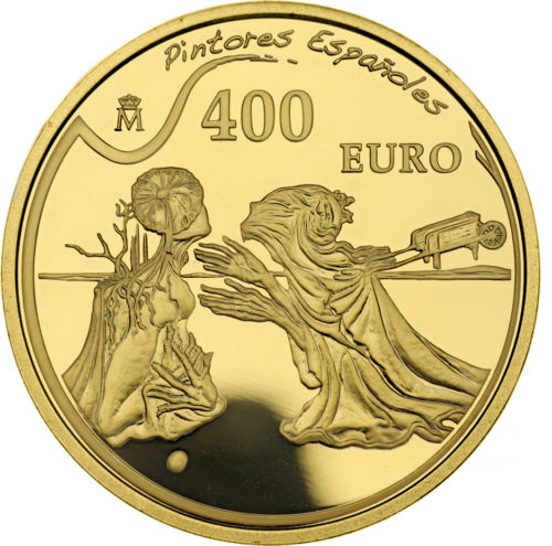 2009 Spain Salvador Dali 400 euro gold coin - FLORINUS