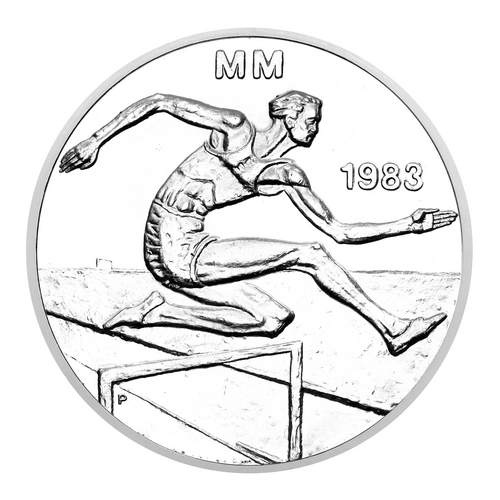 50 Mark World Athletics Championships 1983 Finland silver coin - FLORINUS