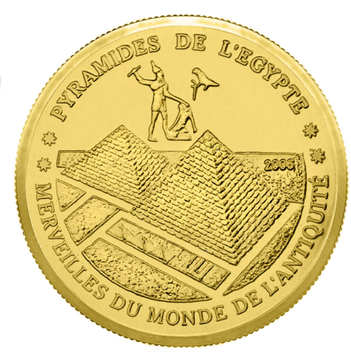 Ivory Coast Egyptian Pyramids 1500 Francs CFA gold coin - FLORINUS