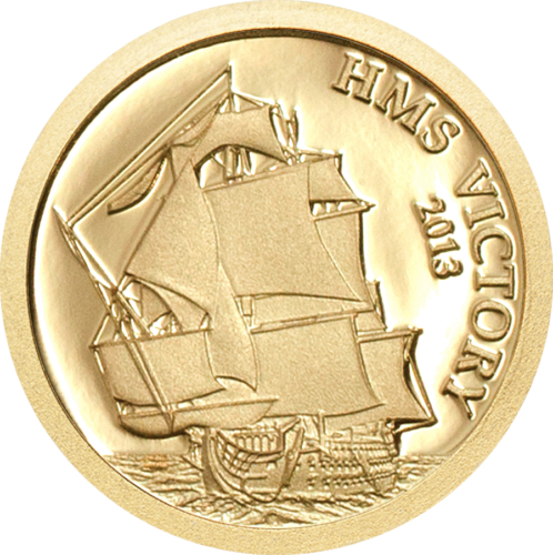 2013 Cook Islands HMS Victory 1 dollar gold coin - FLORINUS