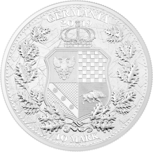 1 oz Allegory: Germania and Britannia 2019 silver coin - FLORINUS