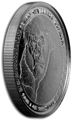 2018 Silverback Gorilla Congo 1 oz silver coin - FLORINUS