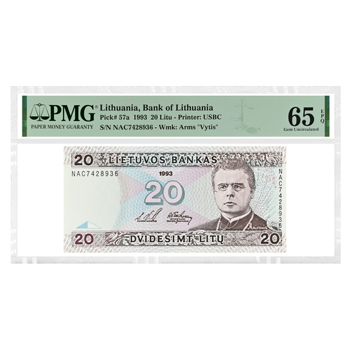 10 Litas banknote (brilliant state) - Florinus.lt - Florinus.lv