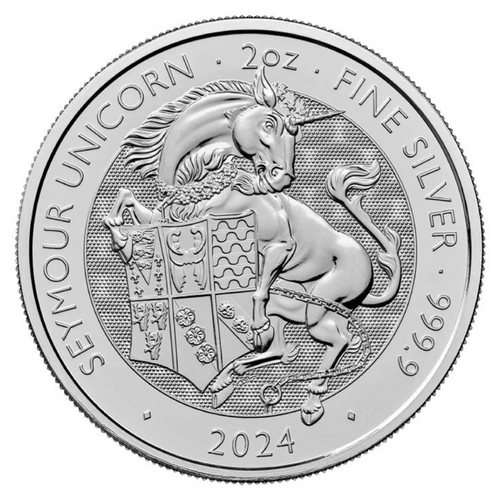 2024 Great Britain Queen Beast Unicorn 2 oz. Silver coin! - Florinus.lv