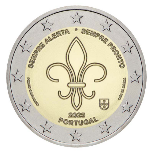 2025 Portugal Scouts 2 Euro Coin - FLORINUS