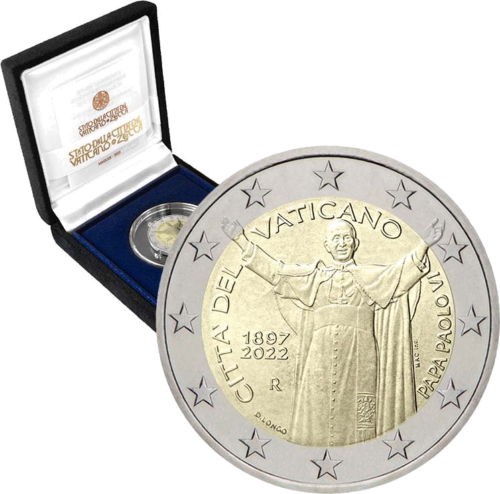 2022 Vatican Pope Paul VI 2 euro Proof coin - FLORINUS