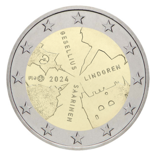 2024 Suomija Architektūra 2 eurų moneta - Florinus.lv