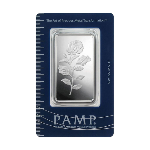 1 oz Silver Bar Fortuna PAMP Rose - FLORINUS
