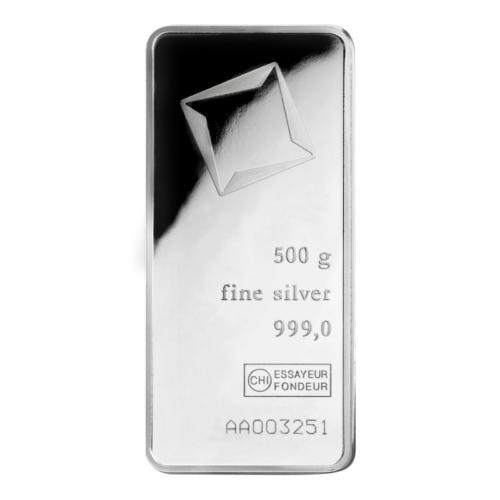 500 г Серебряный слиток Valcambi - Florinus.lv