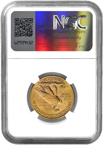 10 dollars Native American/Golden Eagle US gold coin MS 62 1926 (NGC certified)! - Florinus.lv