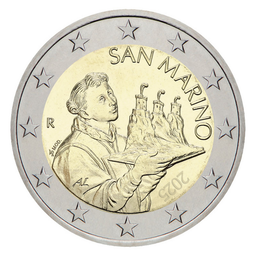 2025 Sanmarīno nacionālā 2 eiro monēta - FLORINUS