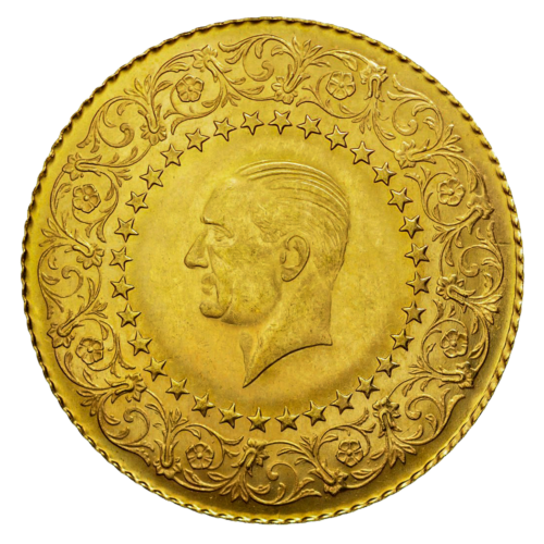 25 kuruş Ataturk Turkey (1942-2019) gold coin - FLORINUS
