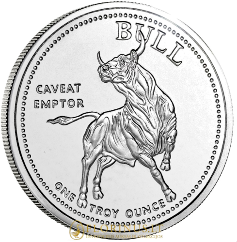 Bull and Bear, USA, 1 oz silver coin - FLORINUS