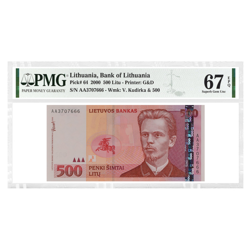 10 Litas banknote (brilliant state) - Florinus.lt - Florinus.lv