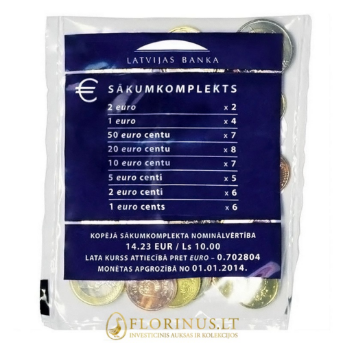 2014 Latvia Euro coin Starter kit - Florinus.lv
