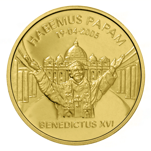 2005 Liberia Pope Benedict XVI $25 gold coin! - Florinus.lv